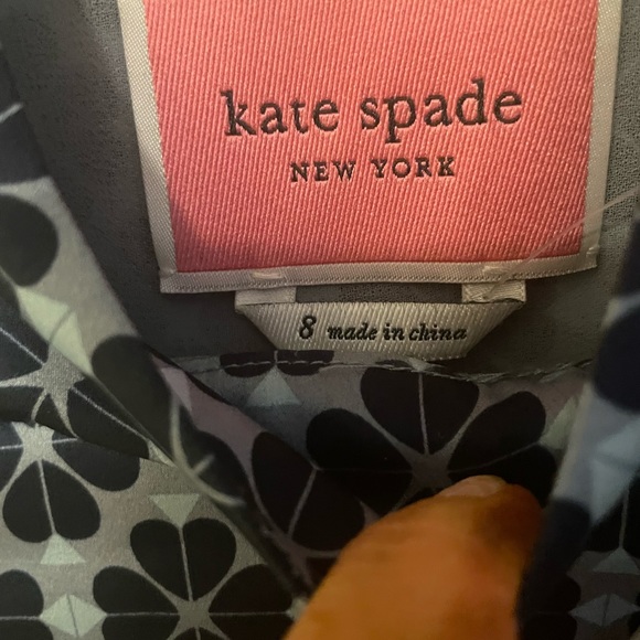 kate spade | Dresses | Bnwot Kate Spade Silk Dress In Storm Cloud ...